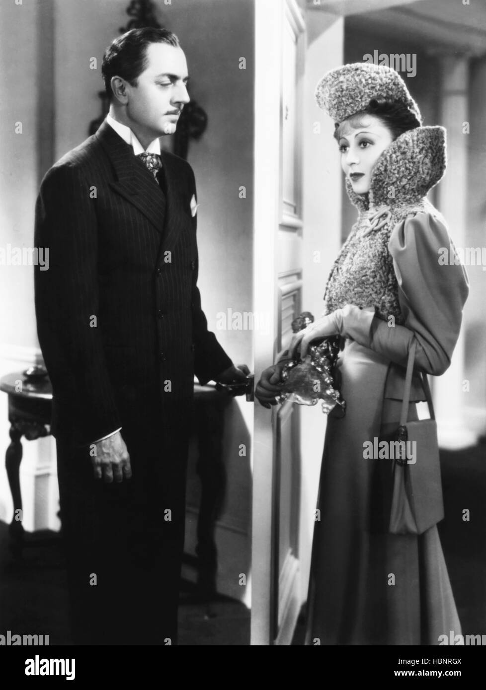 THE EMPEROR'S CANDLESTICKS, from left: William Powell, Luise Rainer ...