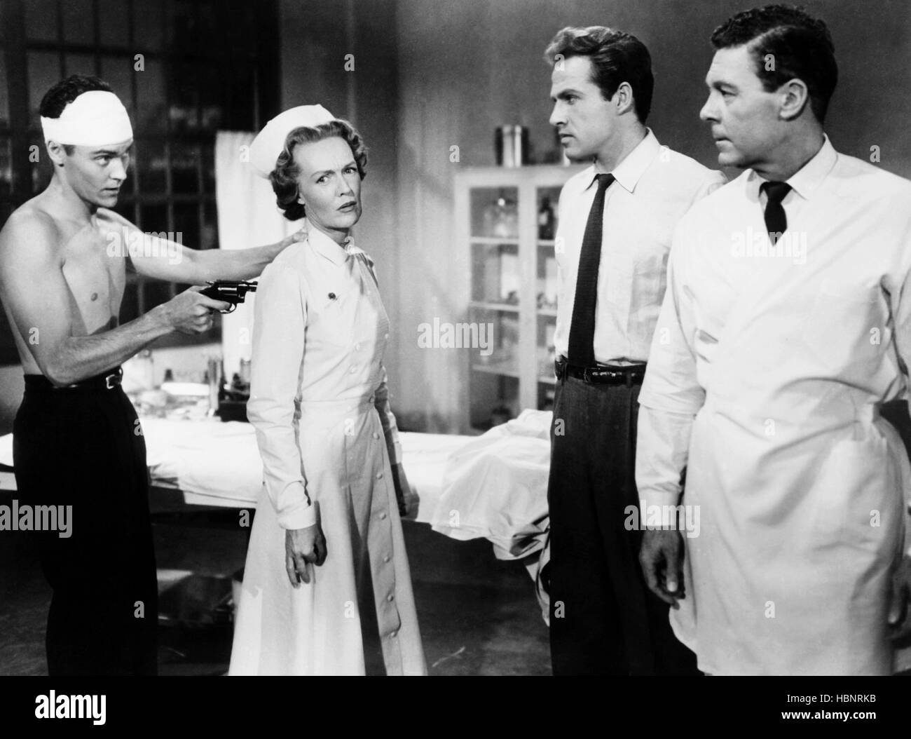 EMERGENCY HOSPITAL, from second left, Rita Johnson, Rhodes Reason, John ...
