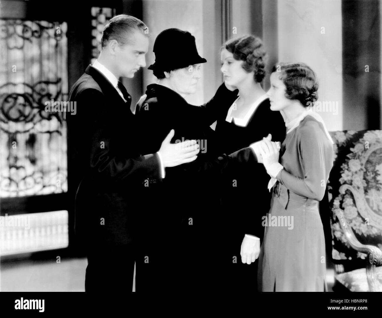 EMMA, from left, George Meeker, Marie Dressler, Myrna Loy, Barbara Kent ...