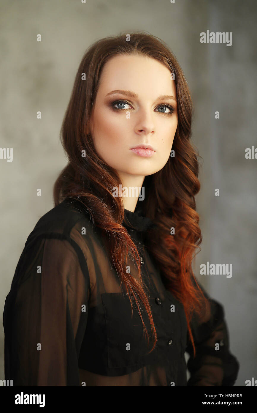 Lovely girl with beautiful face Stock Photo - Alamy