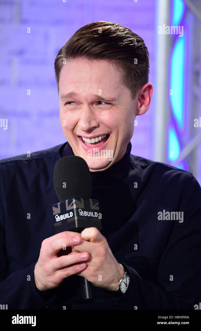 Samuel Barnett speaking at an AOL BUILD series London event at AOL's ...