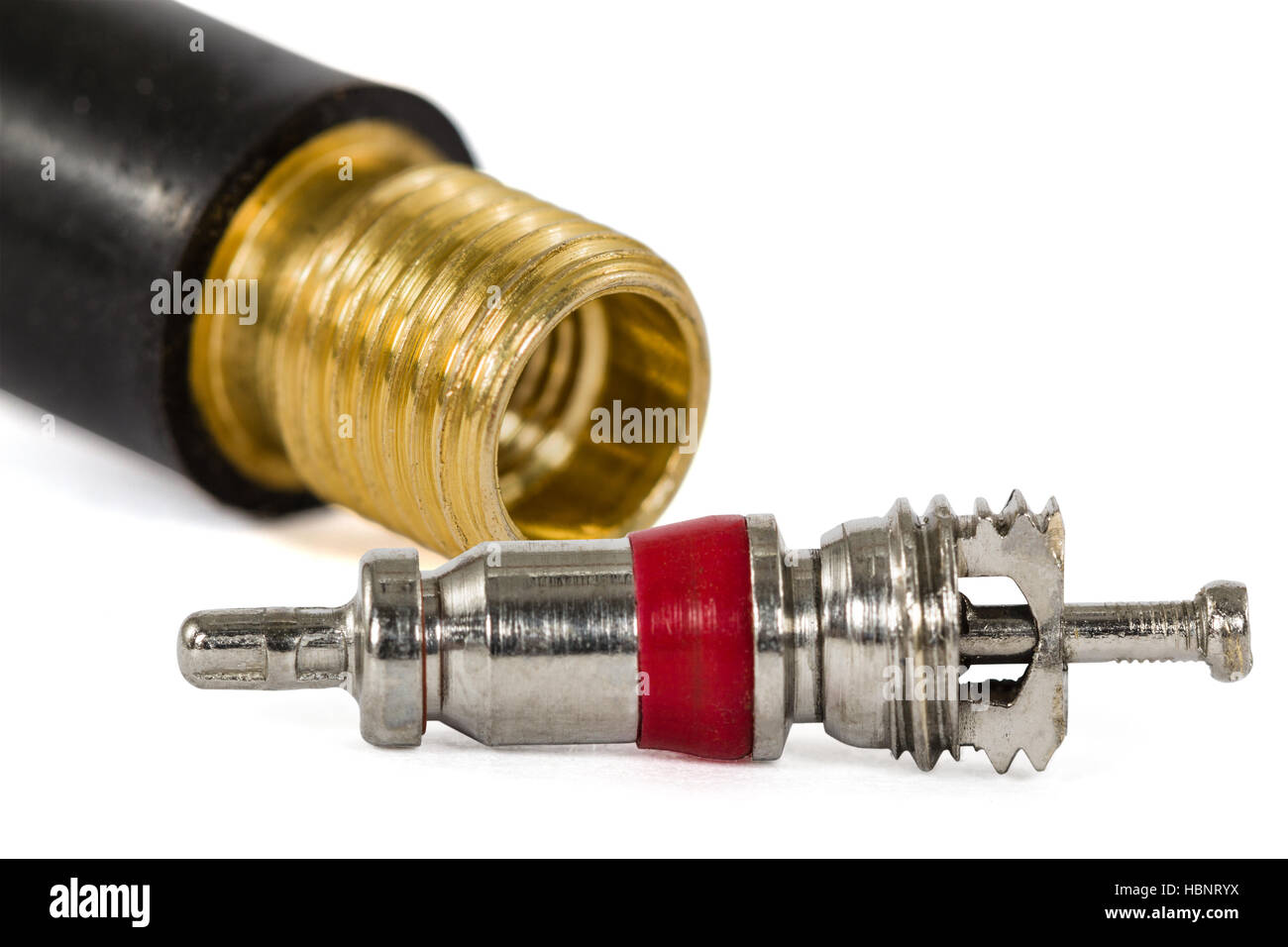 Air valve, isolated on white background Stock Photo - Alamy