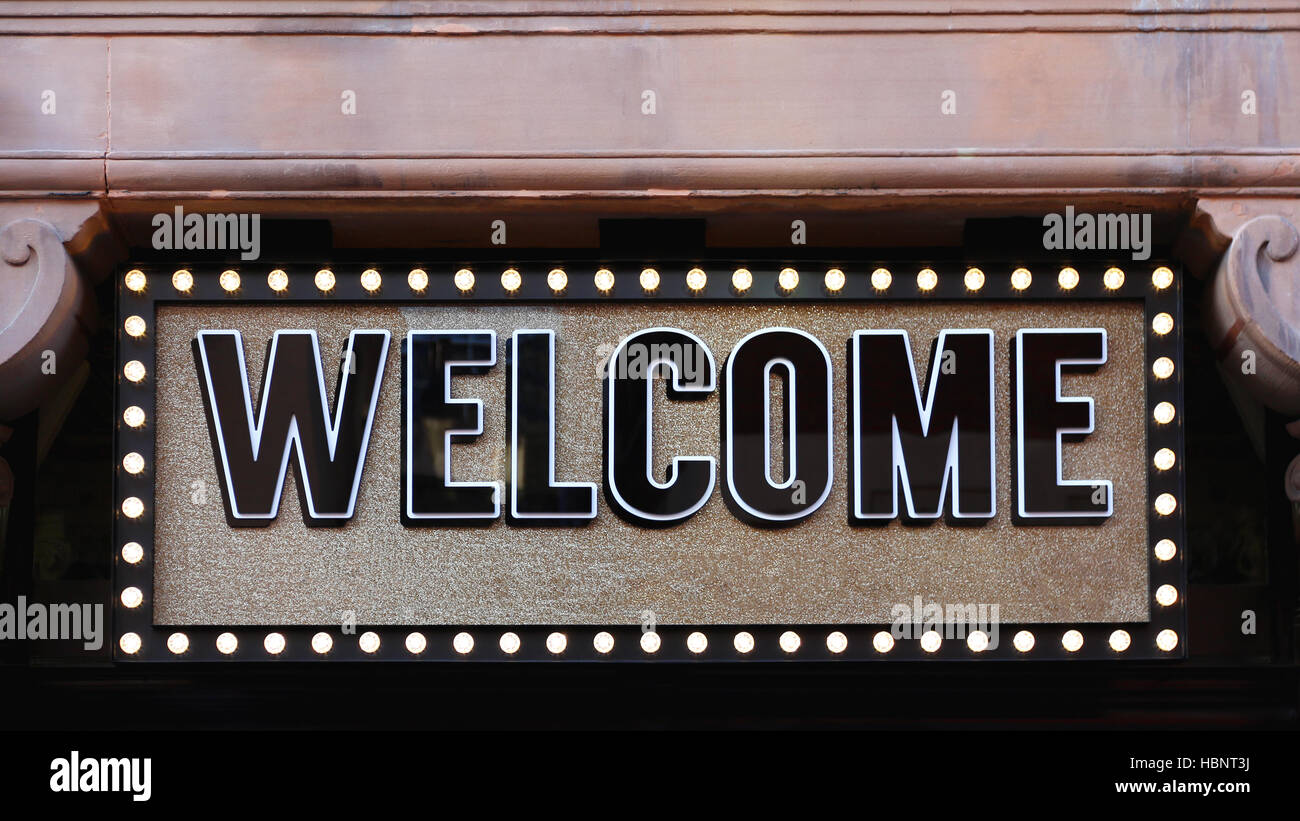 Welcome gold hi-res stock photography and images - Alamy