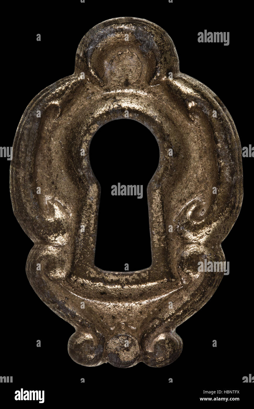 Keyhole, isolated on black background Stock Photo - Alamy