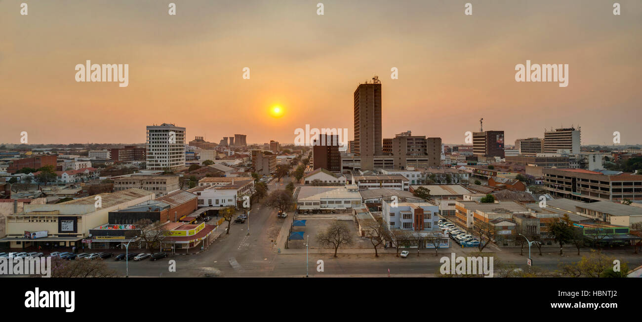 skyline panorama evening Bulawayo Zimbabwe CBD Stock Photo: 127714106 ...