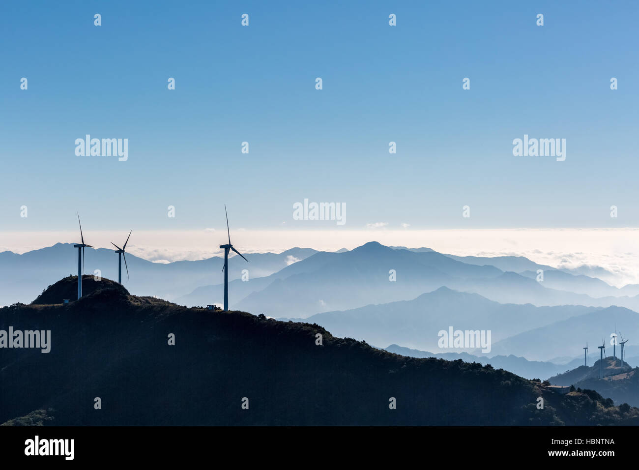 inland wind farm Stock Photo - Alamy