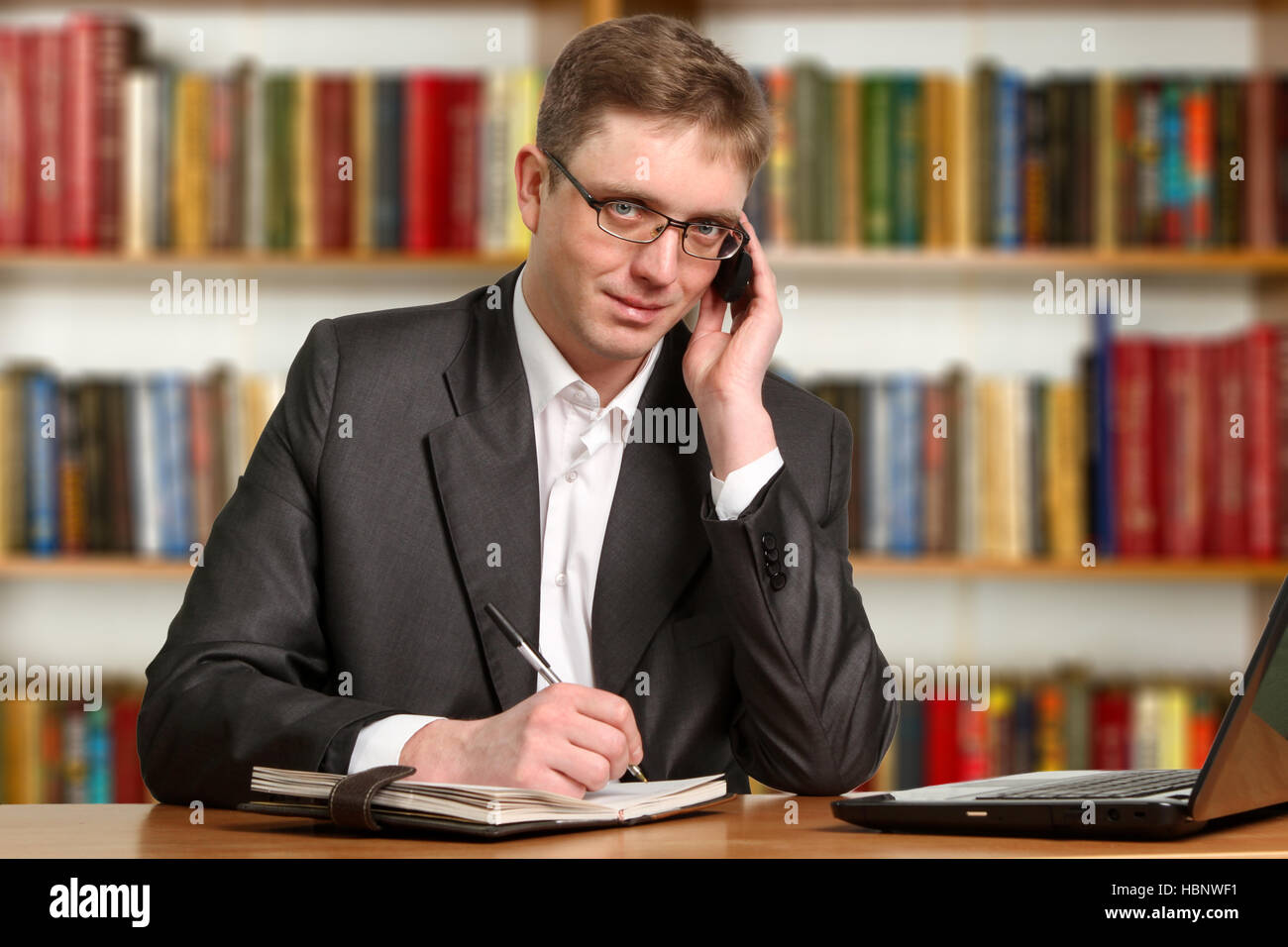 Portrait of clever student Stock Photo - Alamy