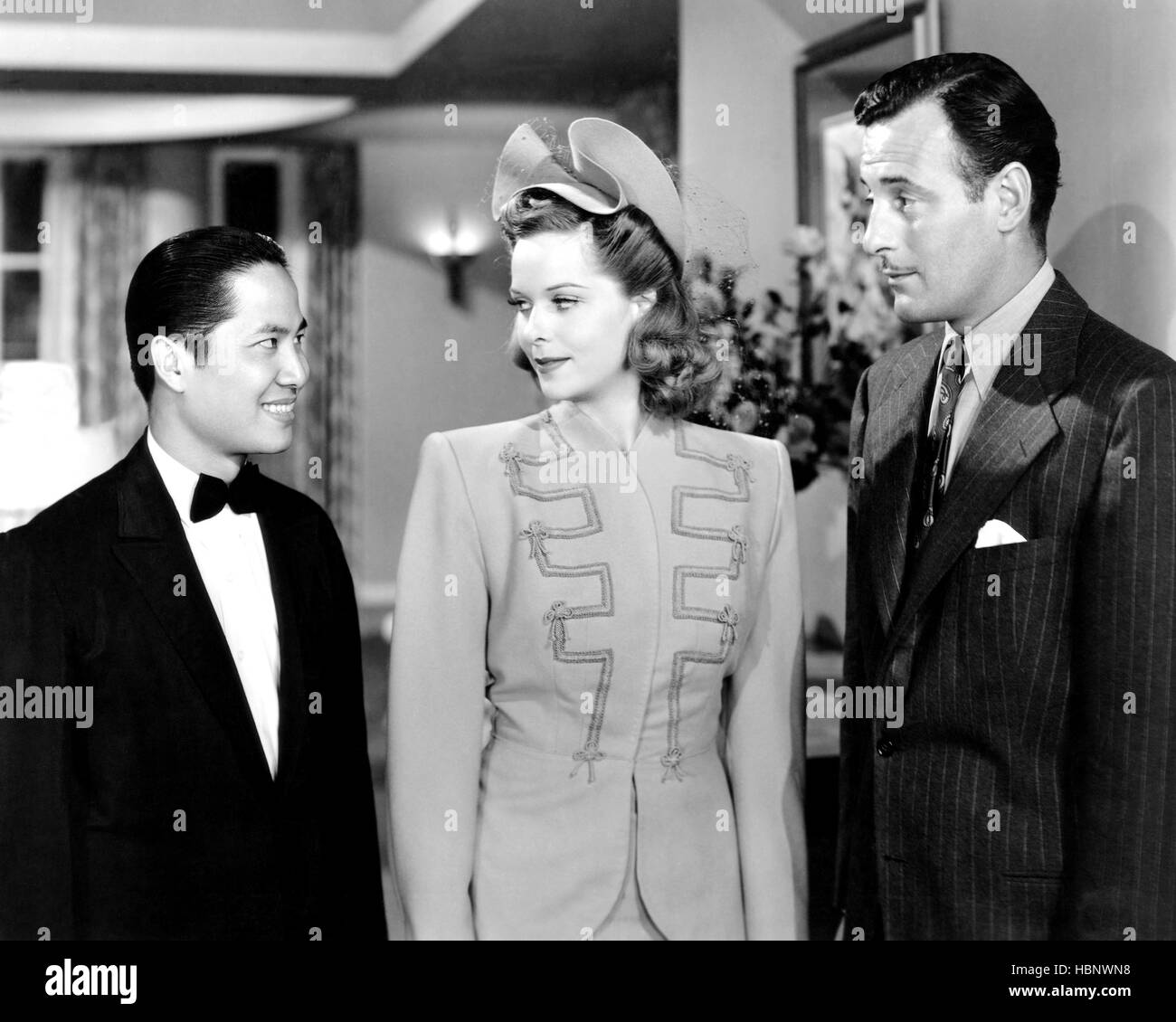 THE FALCON'S BROTHER, Keye Luke, Jane Randolph, Tom Conway, 1942 Stock ...