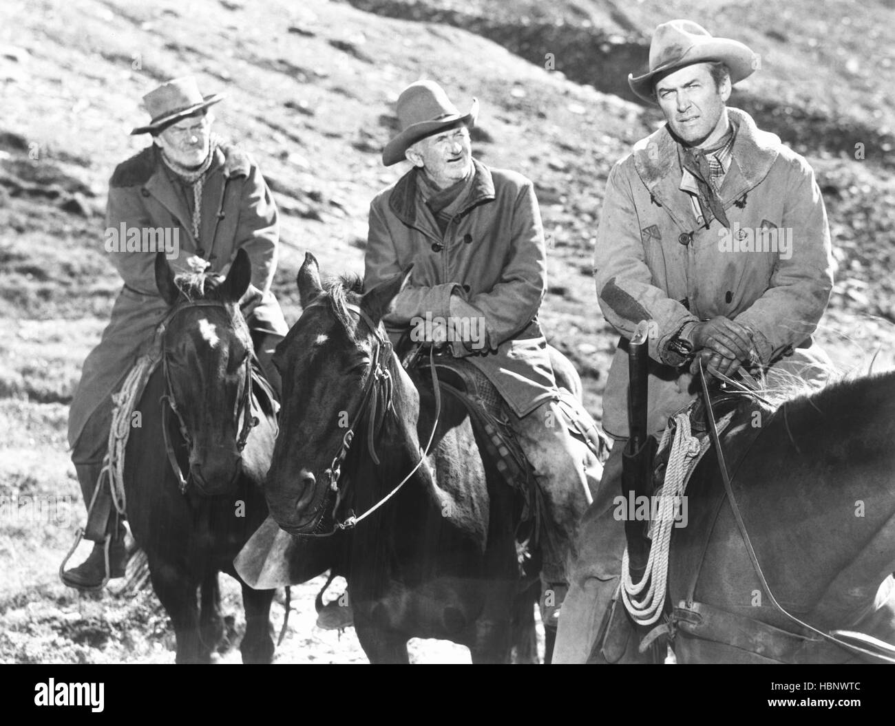 THE FAR COUNTRY, from left: Jay C. Flippen, Walter Brennan, James ...