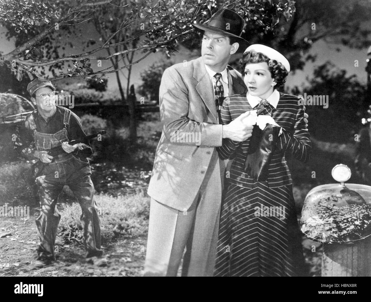 FAMILY HONEYMOON, from left: Harry Hayden, Fred MacMurray, Claudette ...