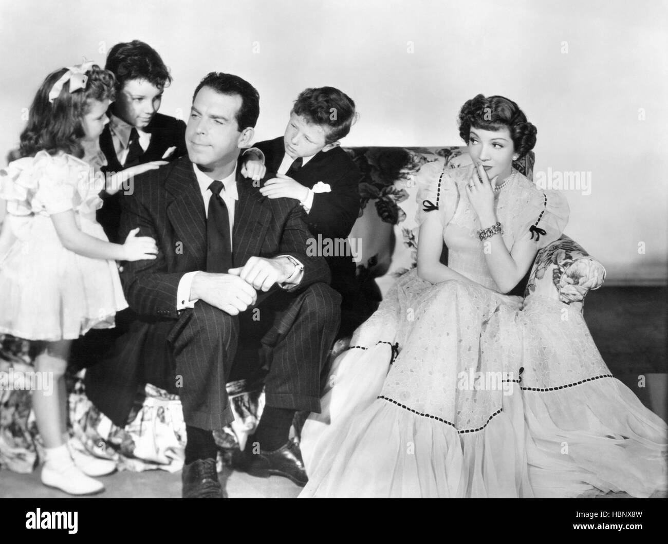 FAMILY HONEYMOON, from left: Gigi Perreau, Peter Miles, Fred MacMurray ...