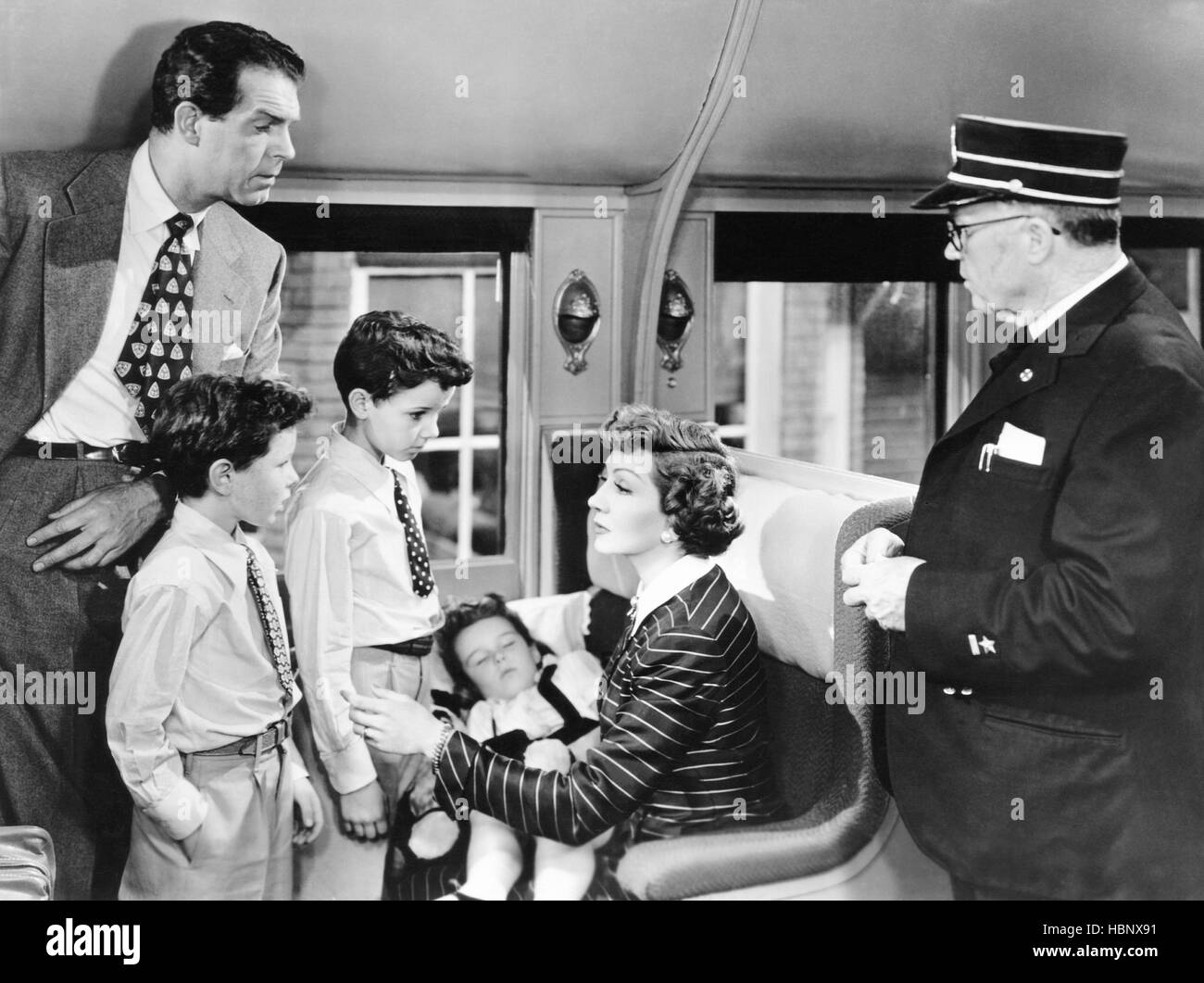 FAMILY HONEYMOON, from left: Fred MacMurray, Jimmy Hunt, Peter Miles ...
