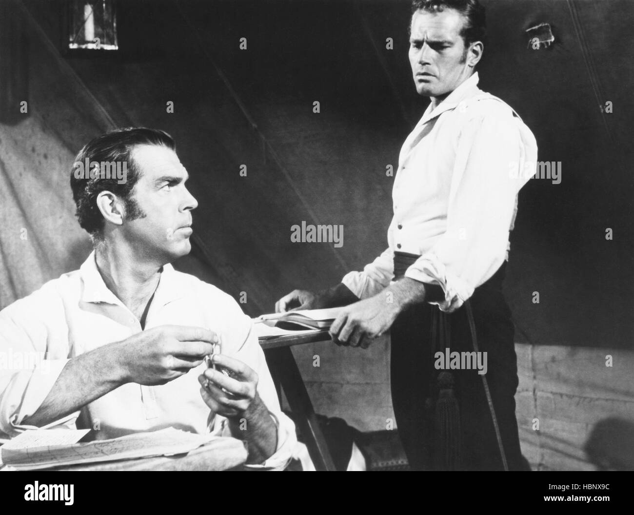 THE FAR HORIZONS, from left: Fred MacMurray as Captain Meriwether Lewis ...