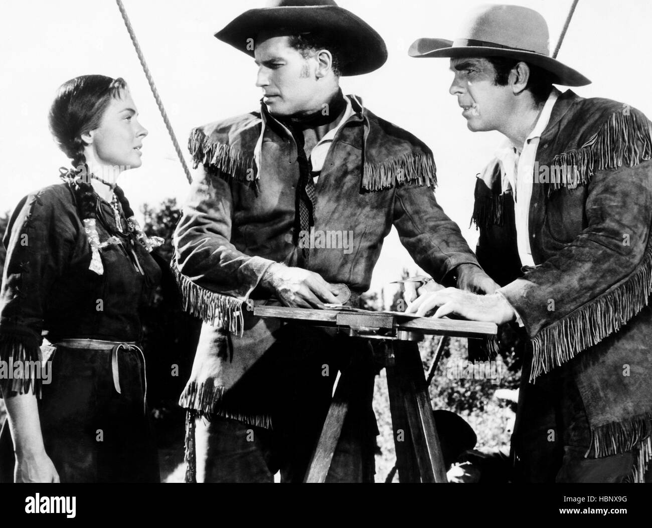 THE FAR HORIZONS, (aka UNTAMED WEST), from left, Donna Reed, Charlton ...