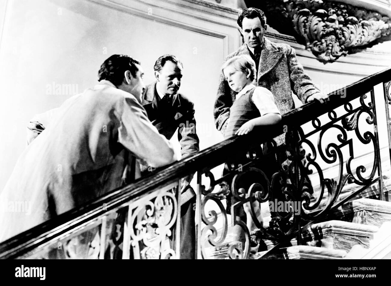 THE FALLEN IDOL, from left: Jack Hawkins, Bernard Lee, Bobby Henrey ...