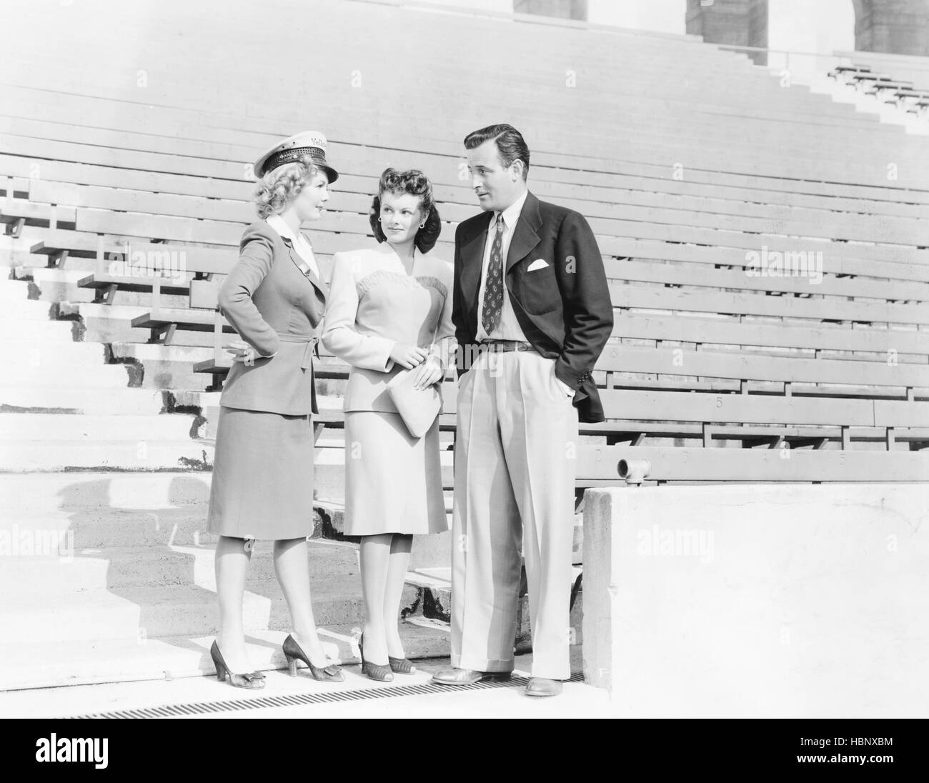 THE FALCON IN HOLLYWOOD, from left: Veda Ann Borg, Barbara Hale, tom ...