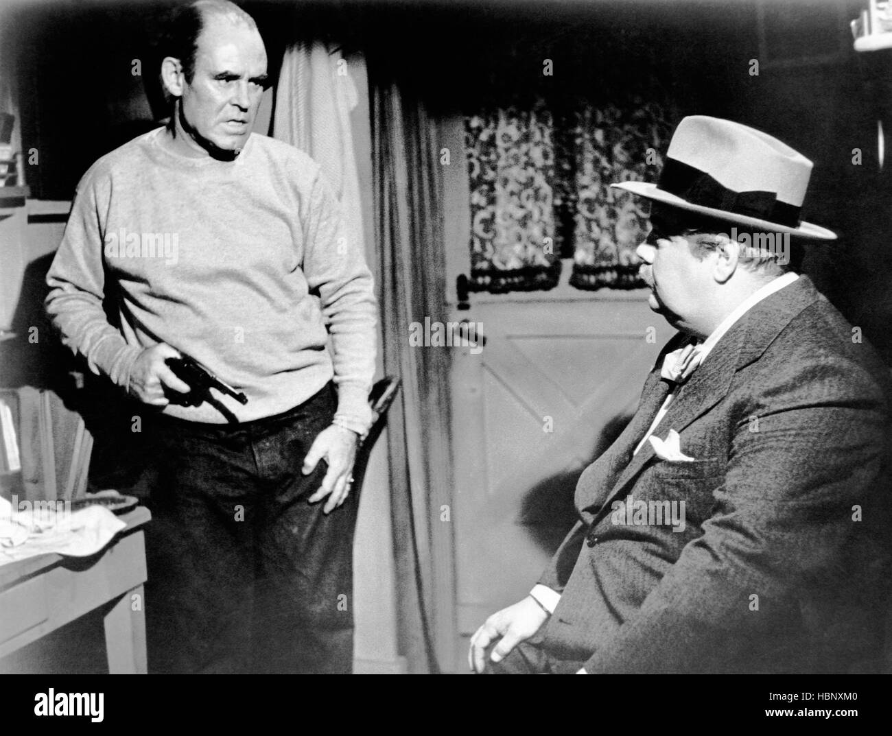 THE FAT MAN, from left, Emmett Kelly, J. Scott Smart, 1951 Stock Photo ...