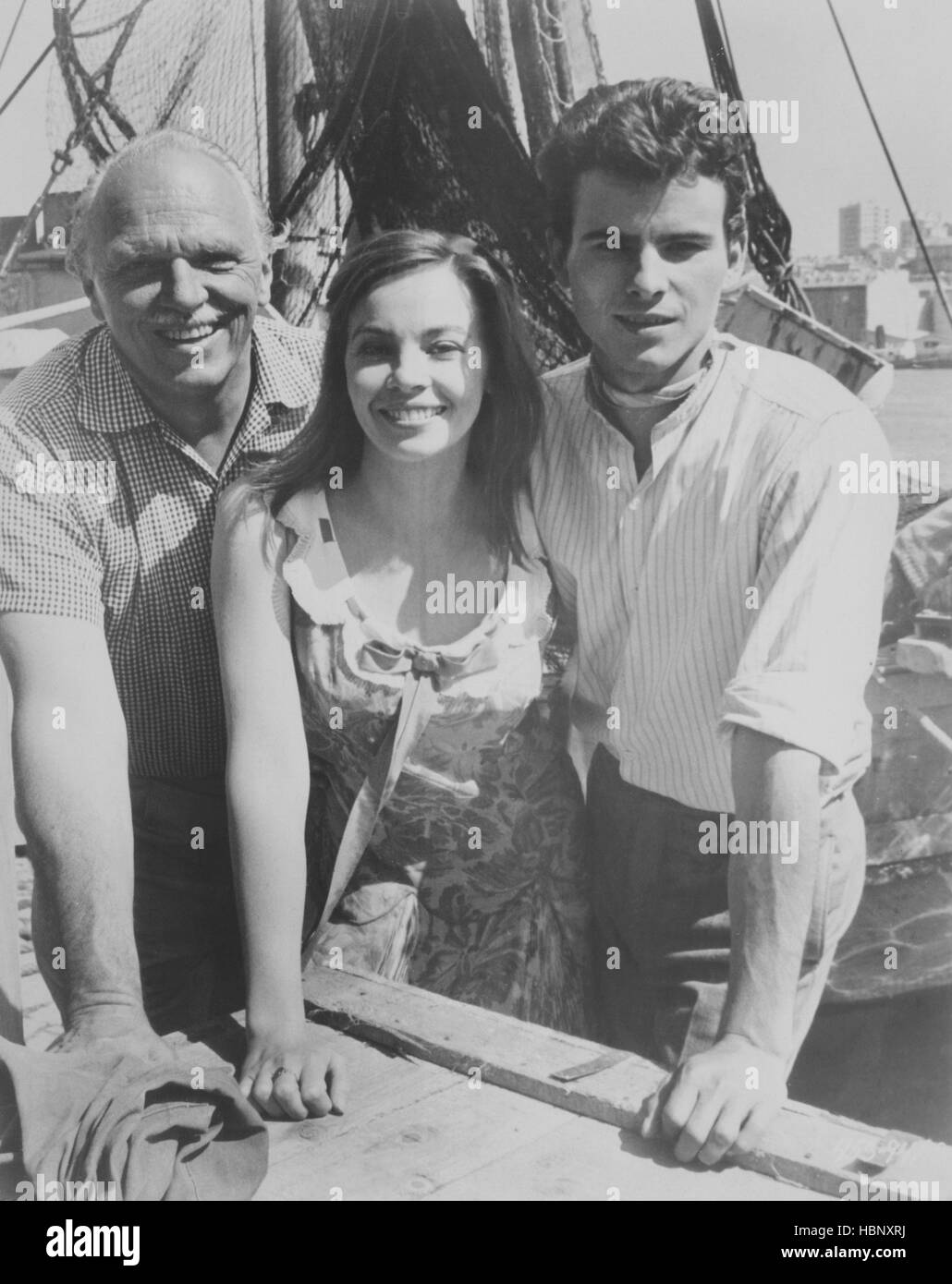 FANNY, from left: director Joshua Logan, Leslie Caron, Horst Buchholz ...