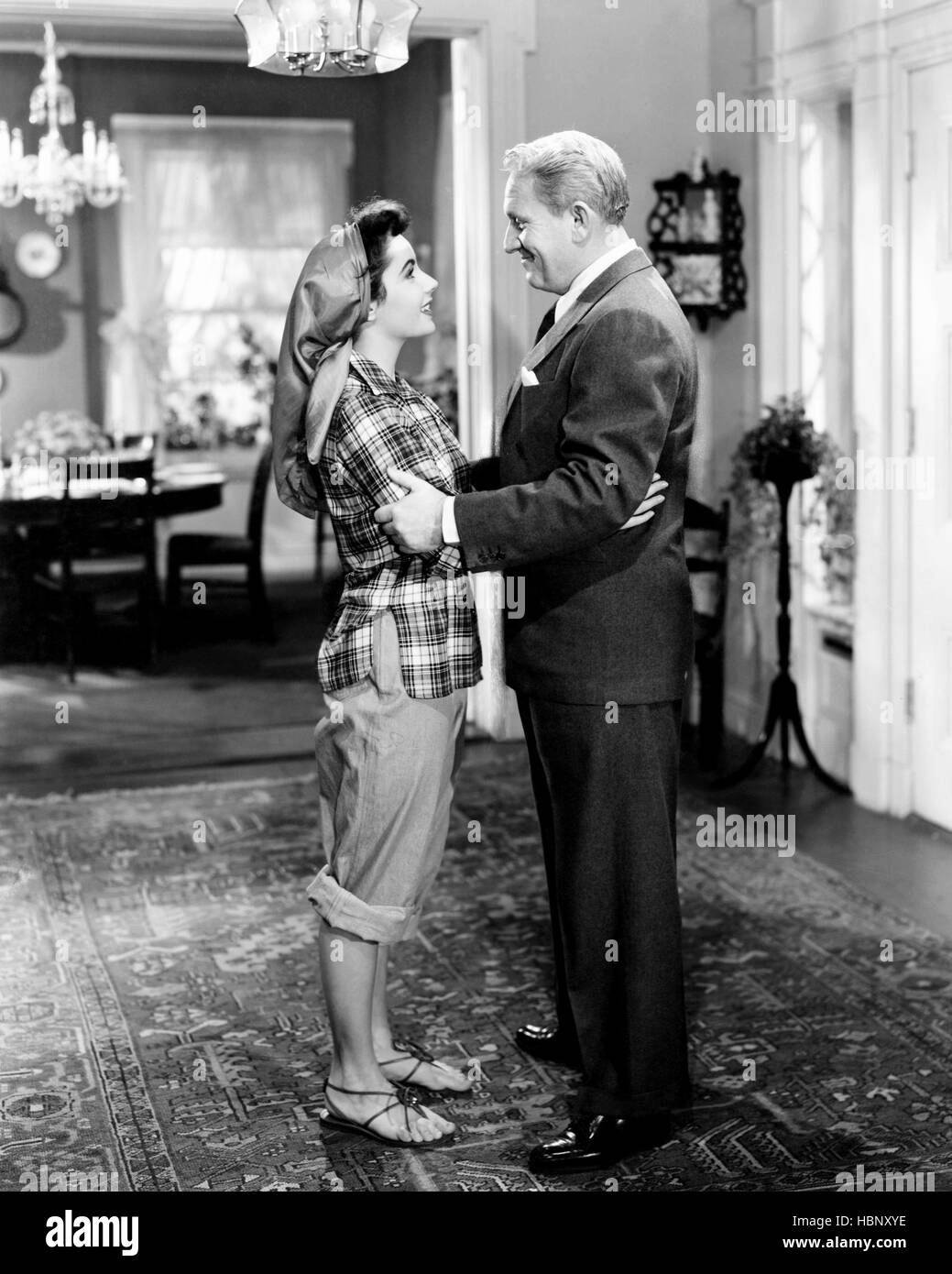 FATHER OF THE BRIDE, from left, Elizabeth Taylor, Spencer Tracy, 1950 ...