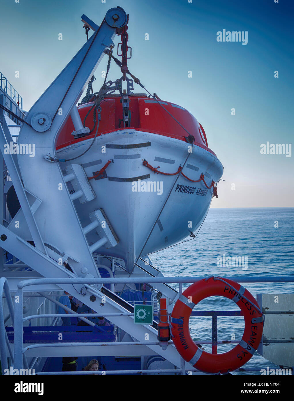 Blue sky over lifeboat hi-res stock photography and images - Alamy