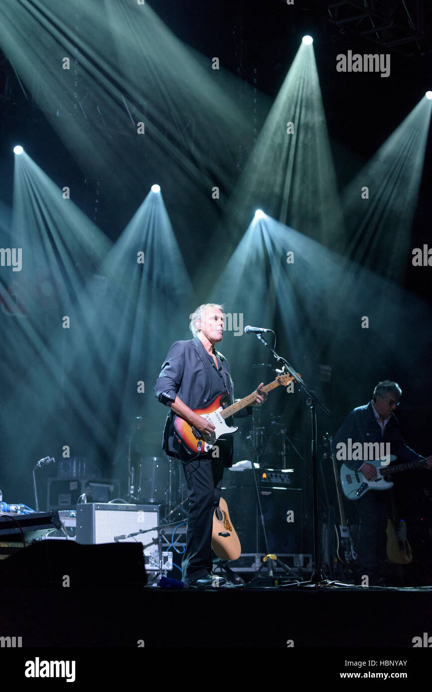 Rick Fenn of 10cc performing at Wychwood Festival, Cheltenham, England ...