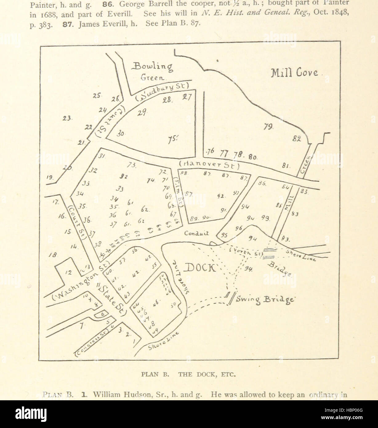 Map of boston 1880 hi-res stock photography and images - Alamy