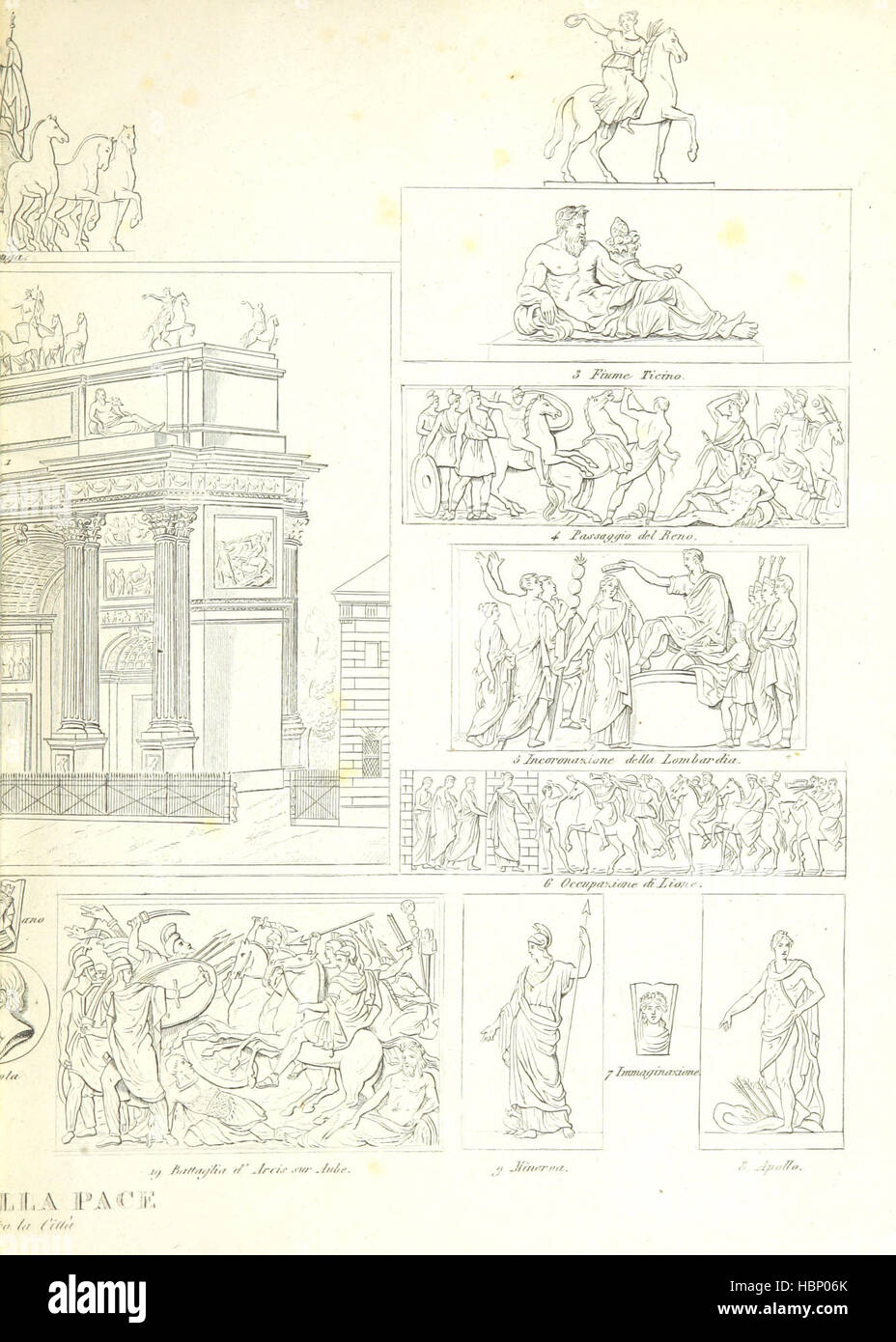 An image from 'Descrizione dell'Arco della Pace' depicting the ...