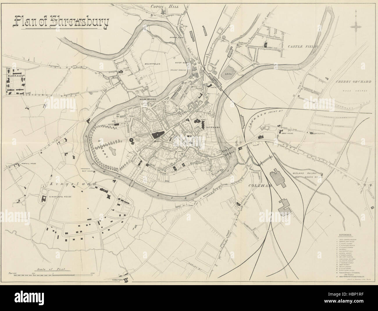 Guide to Shrewsbury and the neighbourhood ... With maps and ...