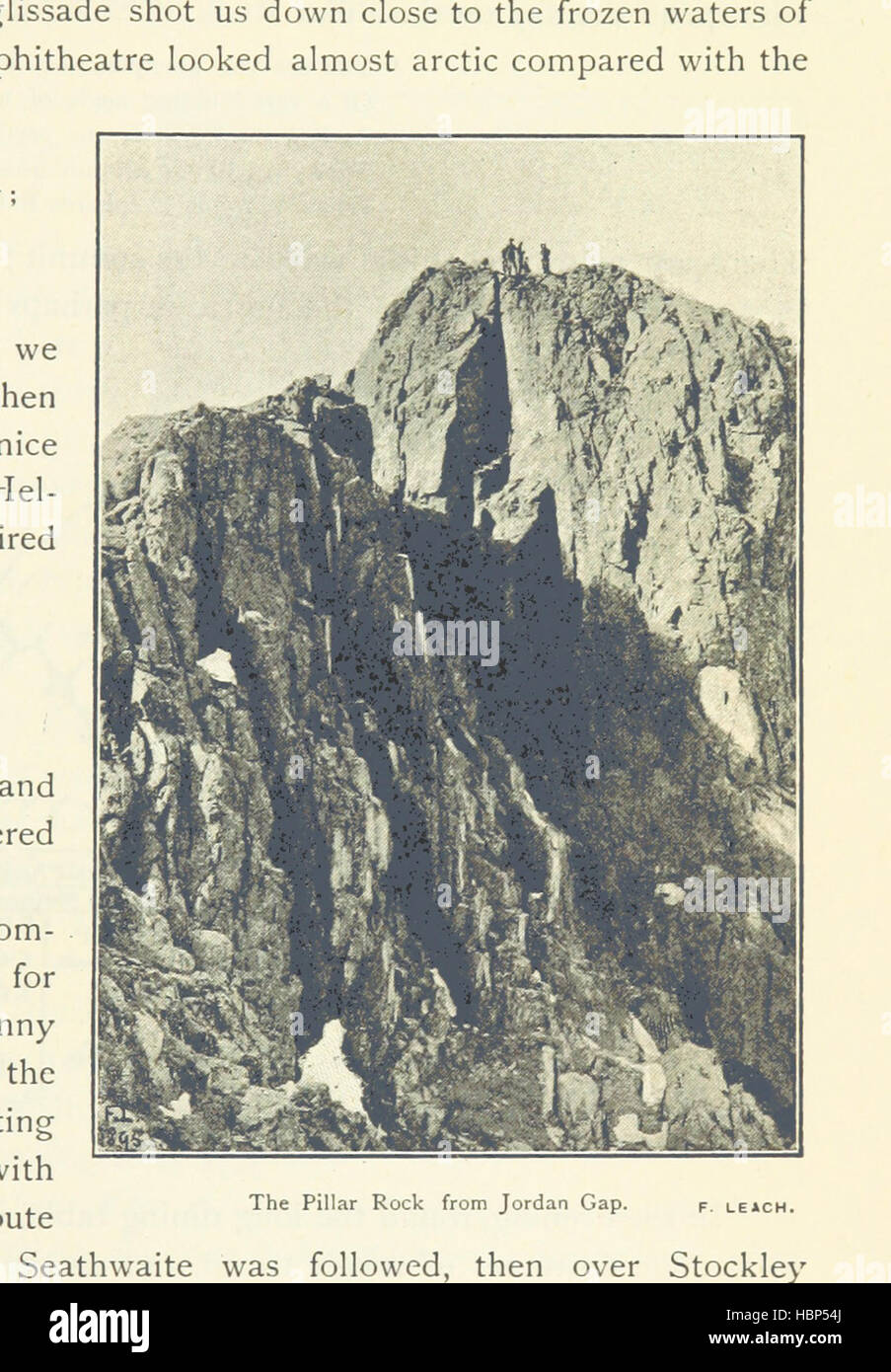 Edmund lake district pillar rock bldigital date hi-res stock ...