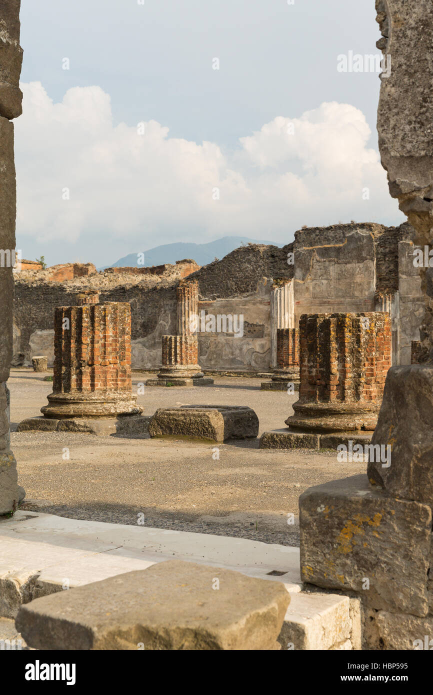 Pompeii was an ancient Roman town-city near modern Naples, in the ...