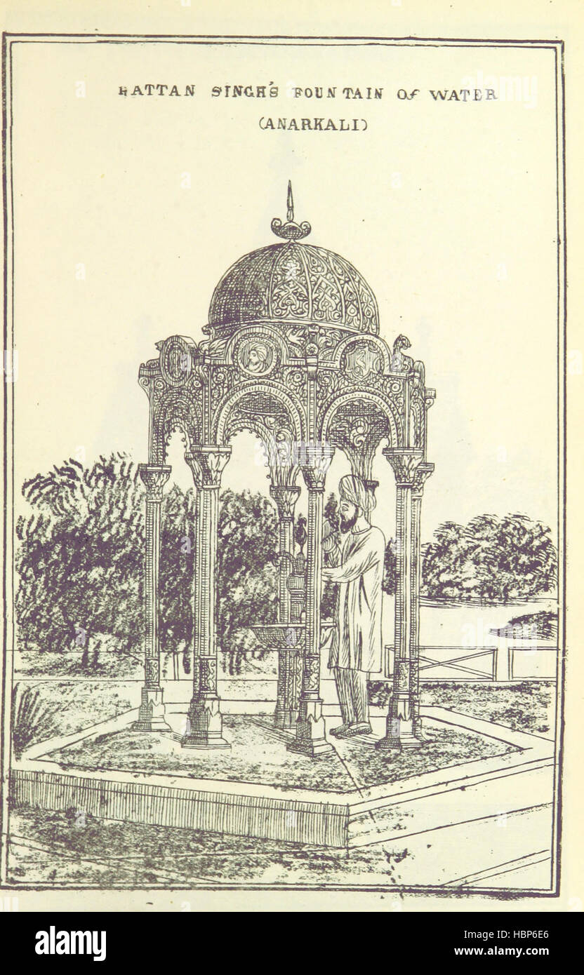 This page from 'Lahore: Its History' presents text and illustrations ...