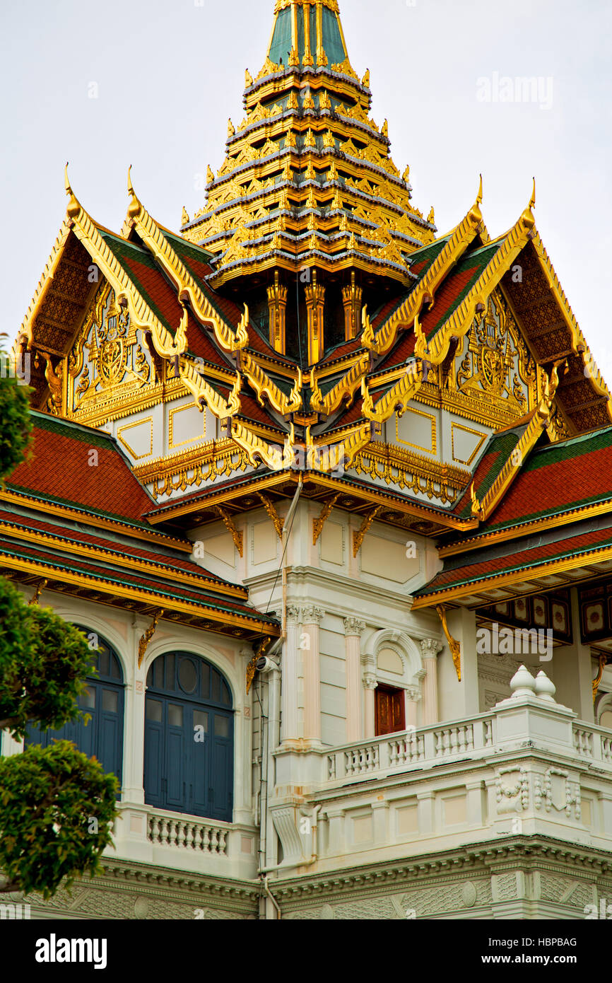 thailand asia in bangkok rain temple abstract cross colors roof wat ...