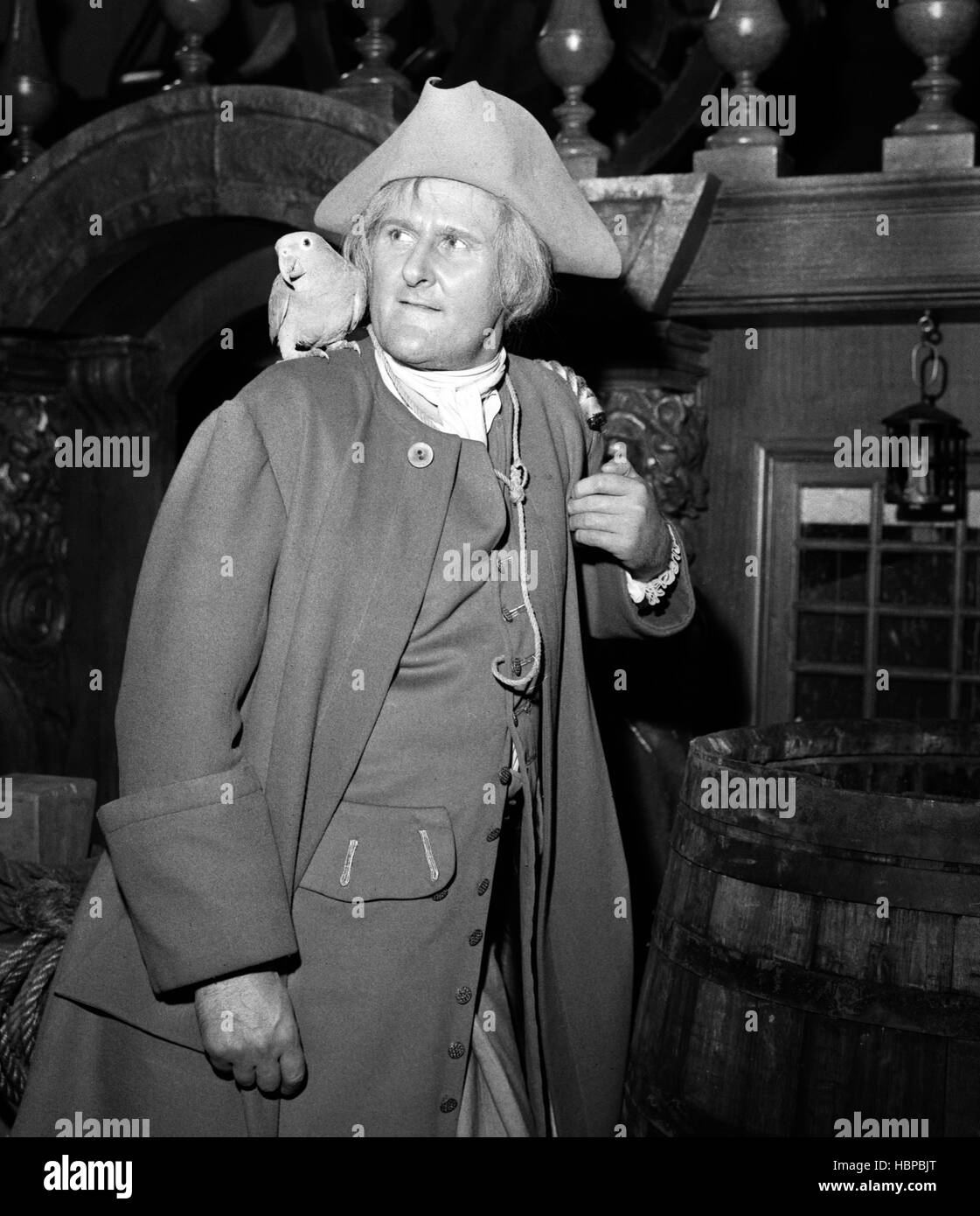 Peter Vaughan as Long John Silver in a new nine-part television ...