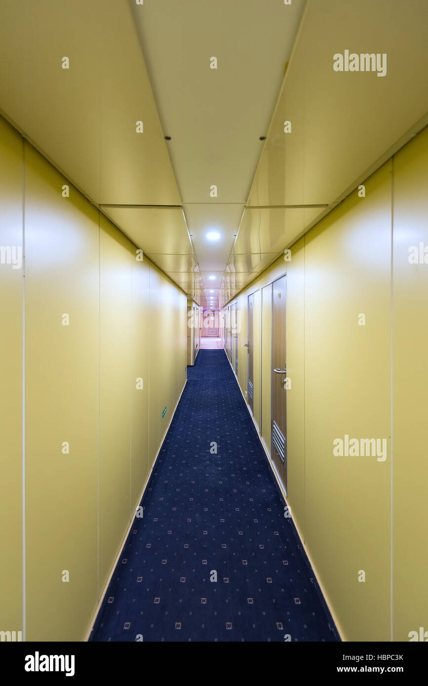 long, narrow corridor Stock Photo - Alamy