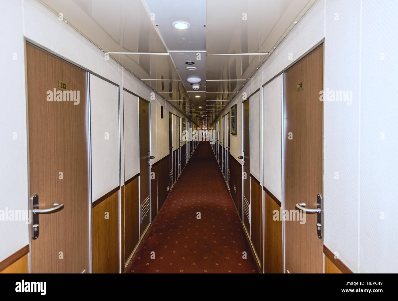 long, narrow corridor Stock Photo - Alamy