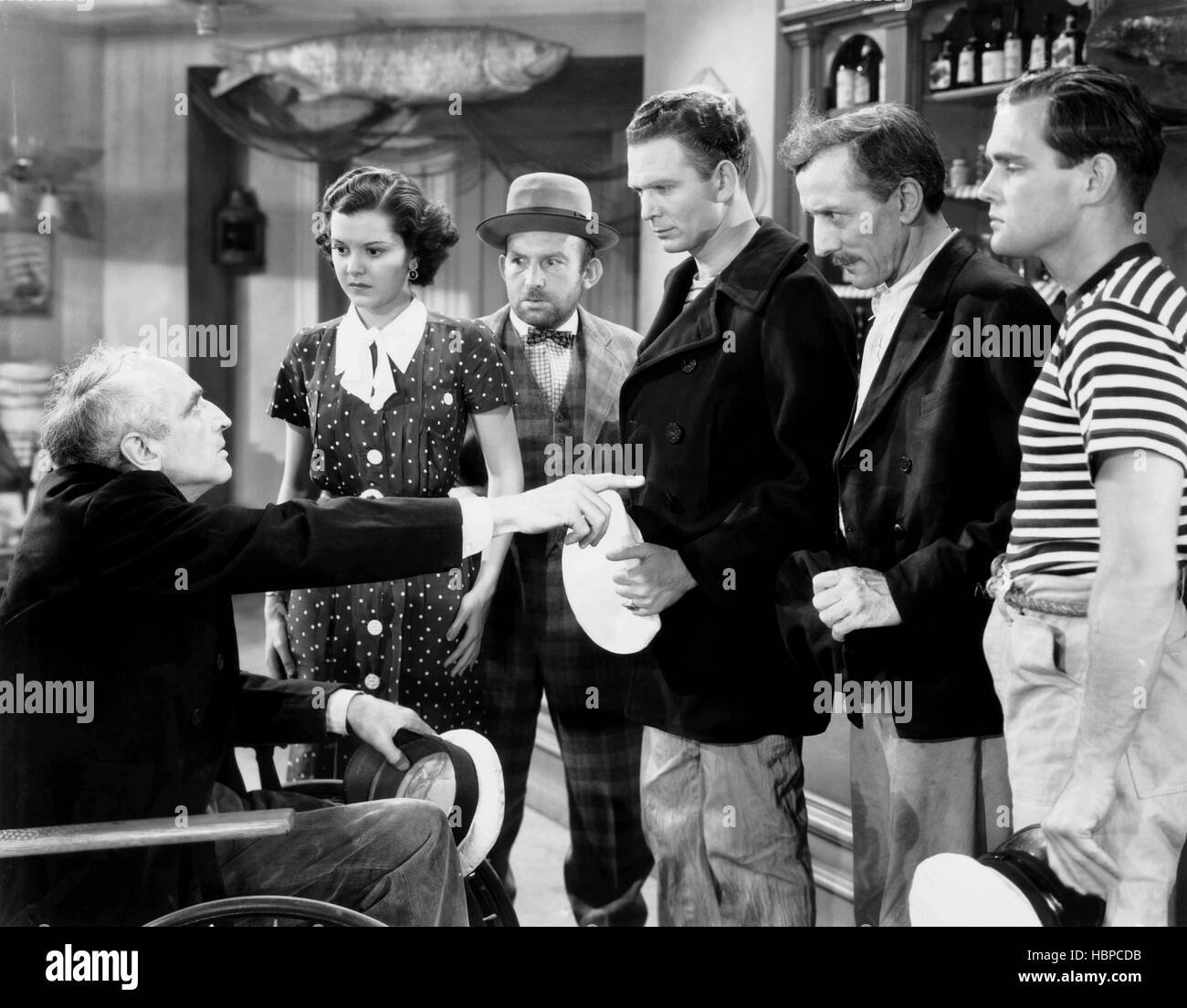 DOWN TO THE SEA, from left, Fritz Leiber, Ann Rutherford, Vince Barnett ...