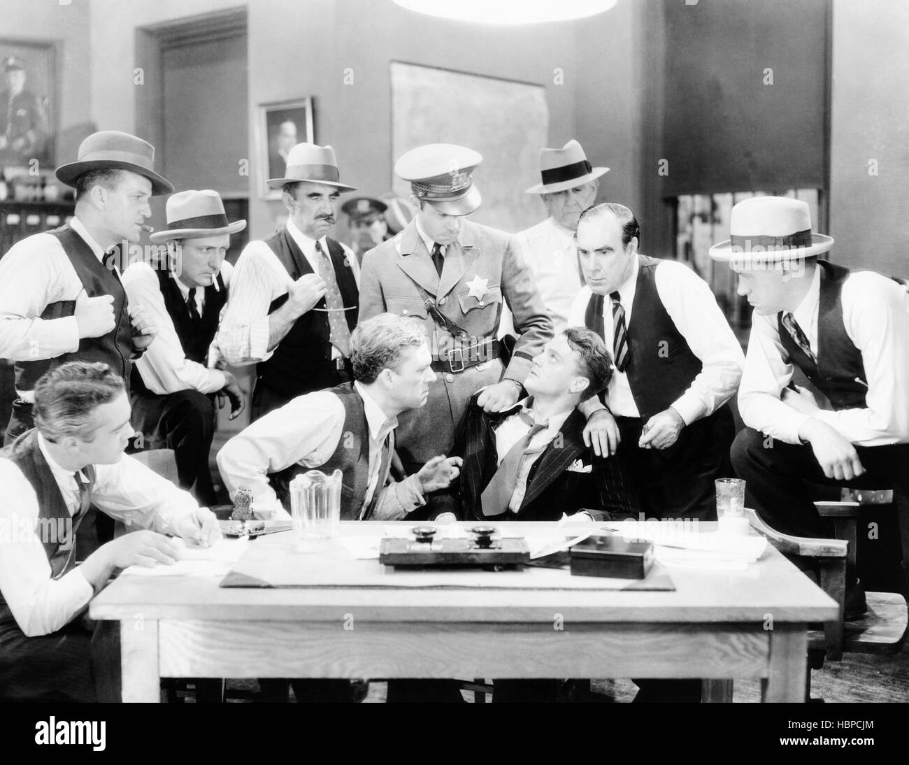 THE DOORWAY TO HELL, (seated center) Robert Elliott, James Cagney, 1930 ...