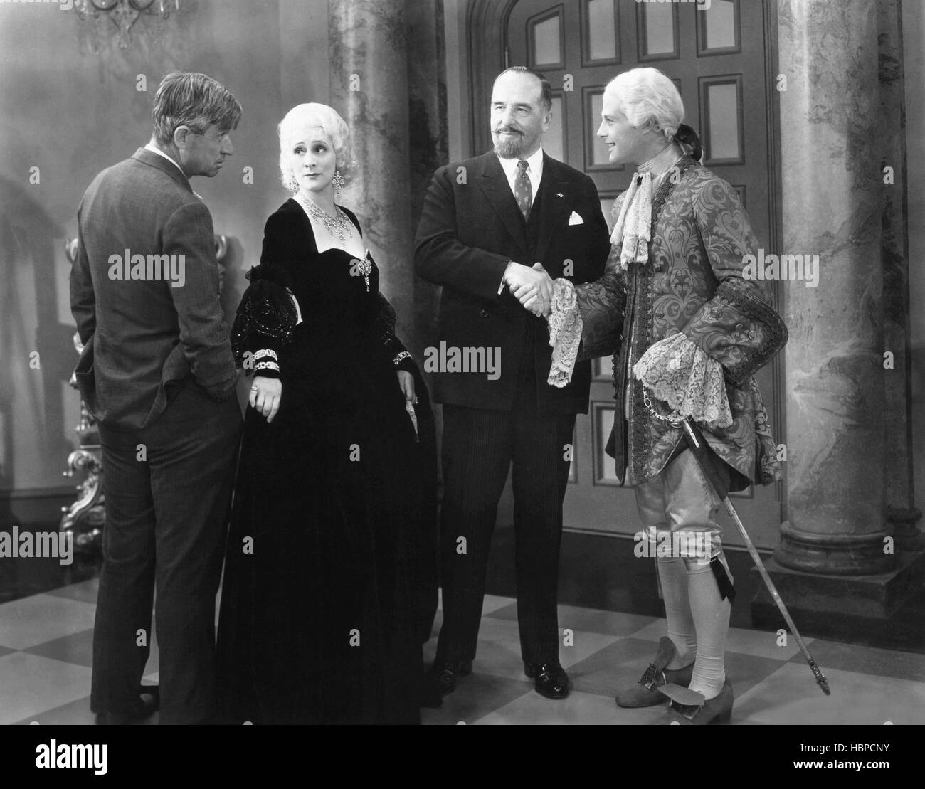 DOWN TO EARTH, from left, Will Rogers, Irene Rich, Theodore Lodi, Matty ...