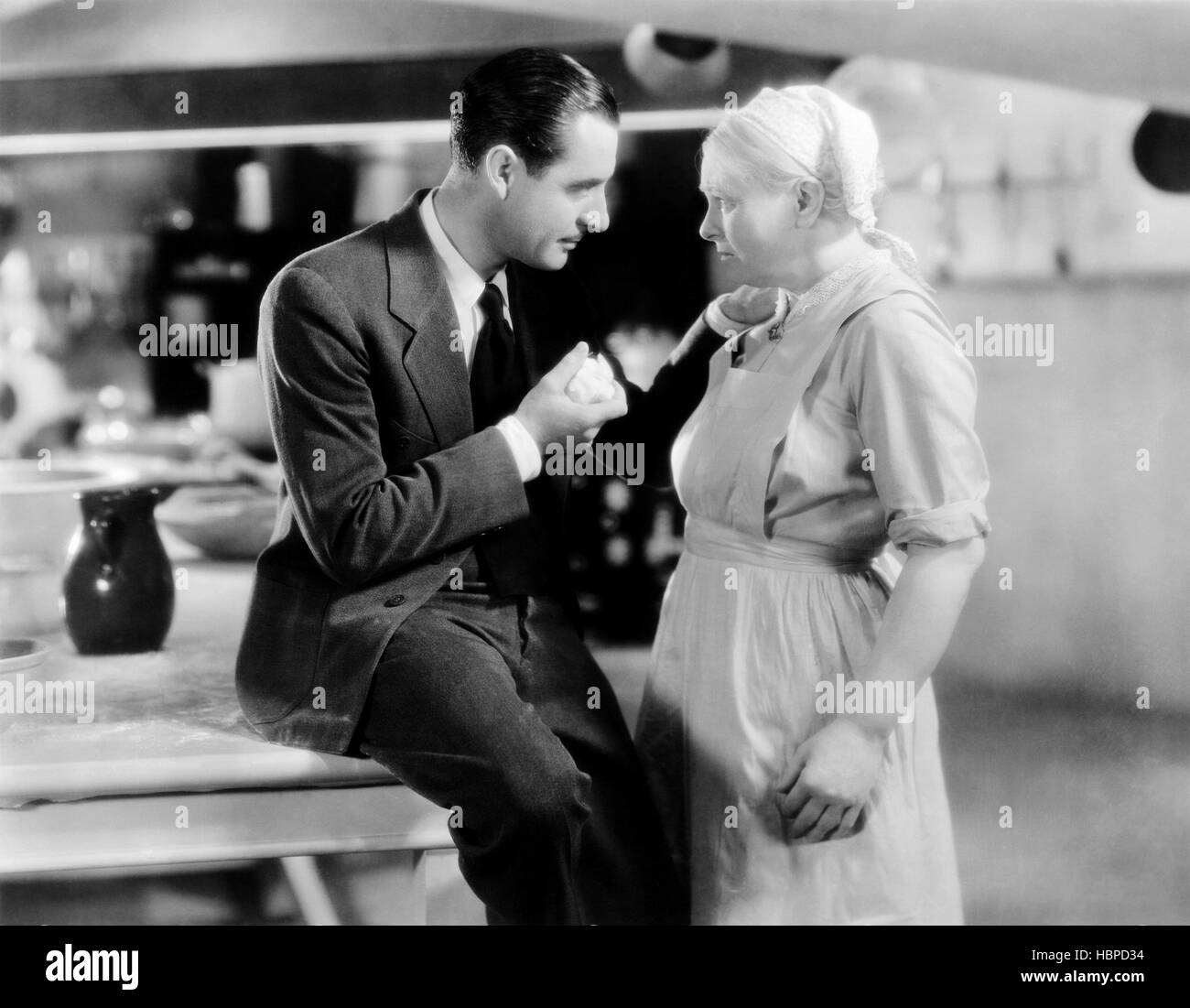 DOWNSTAIRS, from left, John Gilbert, Bodil Rosing, 1932 Stock Photo - Alamy