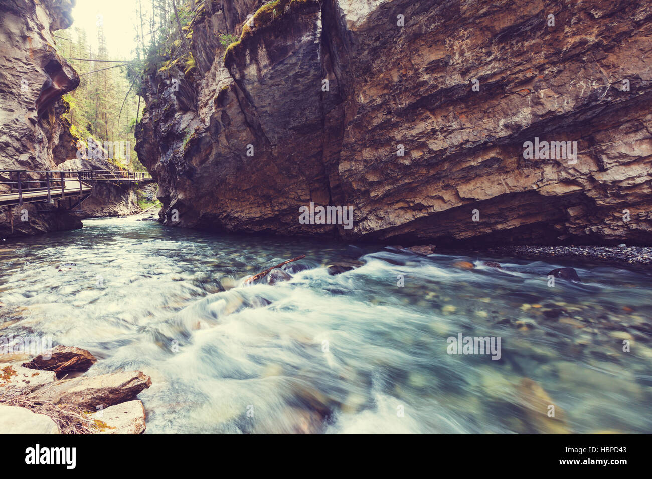Bow falls trail banff hi-res stock photography and images - Alamy