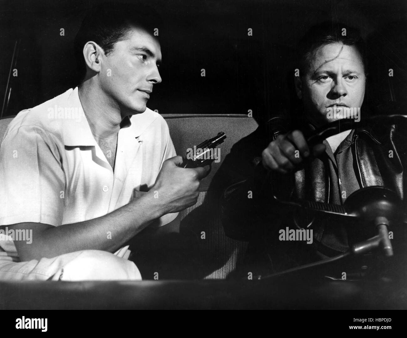 DRIVE A CROOKED ROAD, Harry Landers, Mickey Rooney, 1954 Stock Photo ...