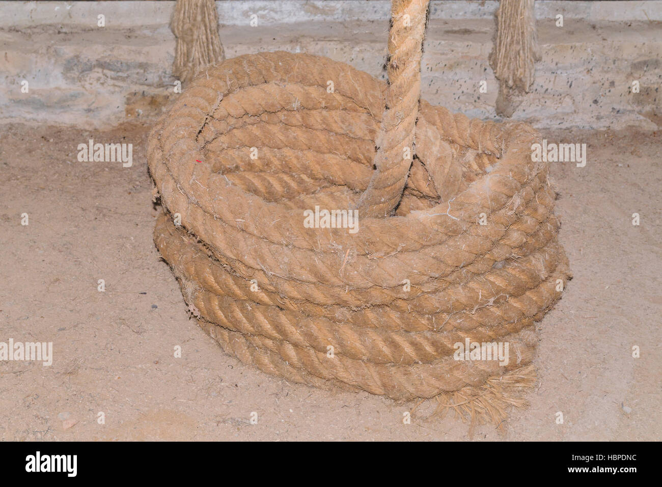 Hemp rope on a roll Stock Photo - Alamy