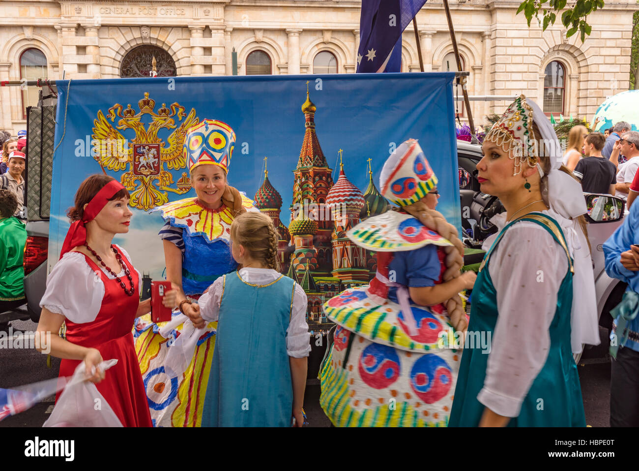 Australia Day City Adelaide - Parade! Stock Photo - Alamy