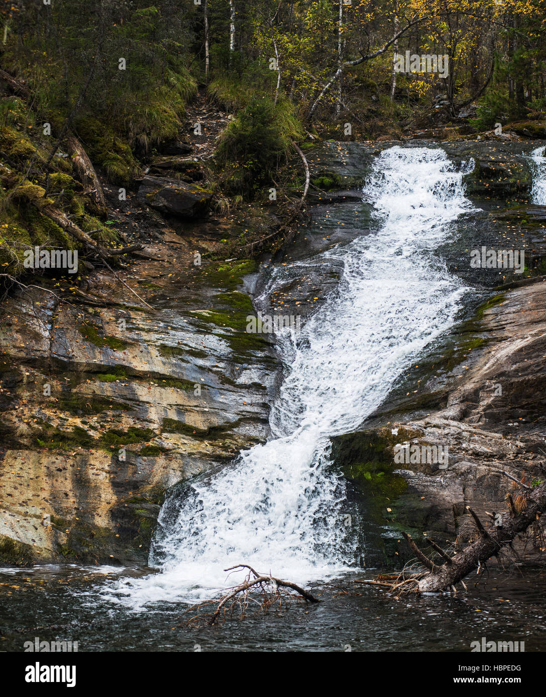 Waterfall on river Shinok Stock Photo - Alamy