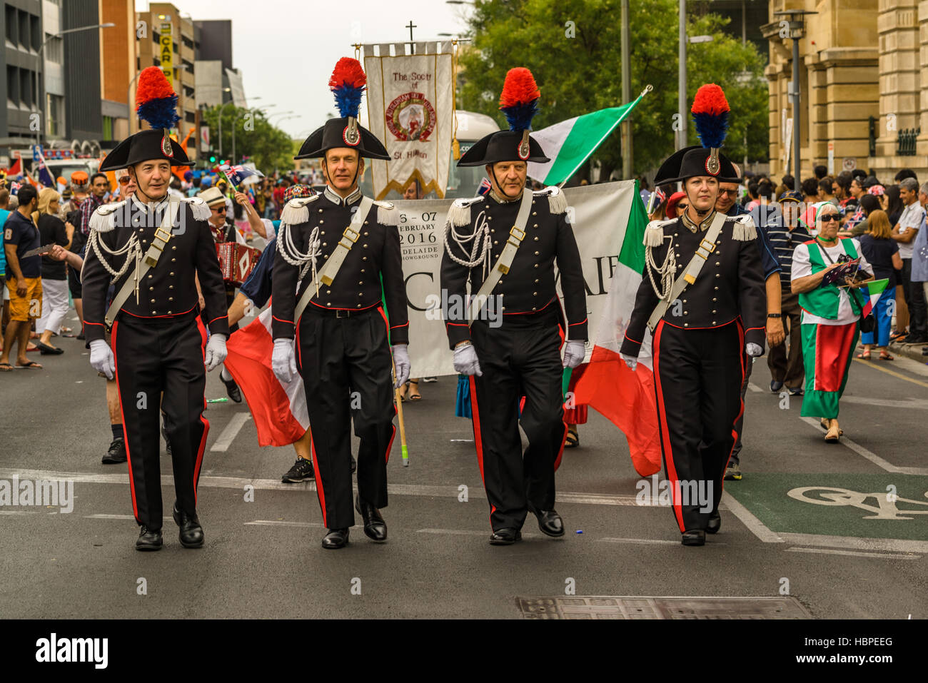 Australia Day City Adelaide - Parade! Stock Photo - Alamy