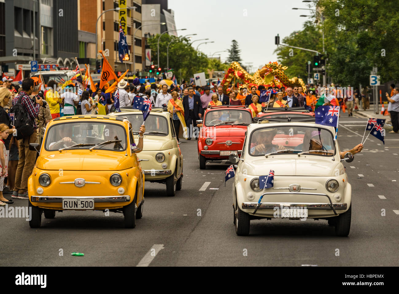 Australia Day City Adelaide - Parade! Stock Photo - Alamy