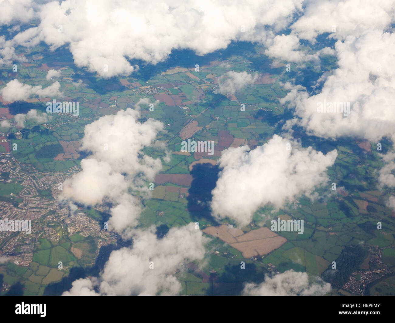 Aerial view of countryside near Bristol Stock Photo - Alamy