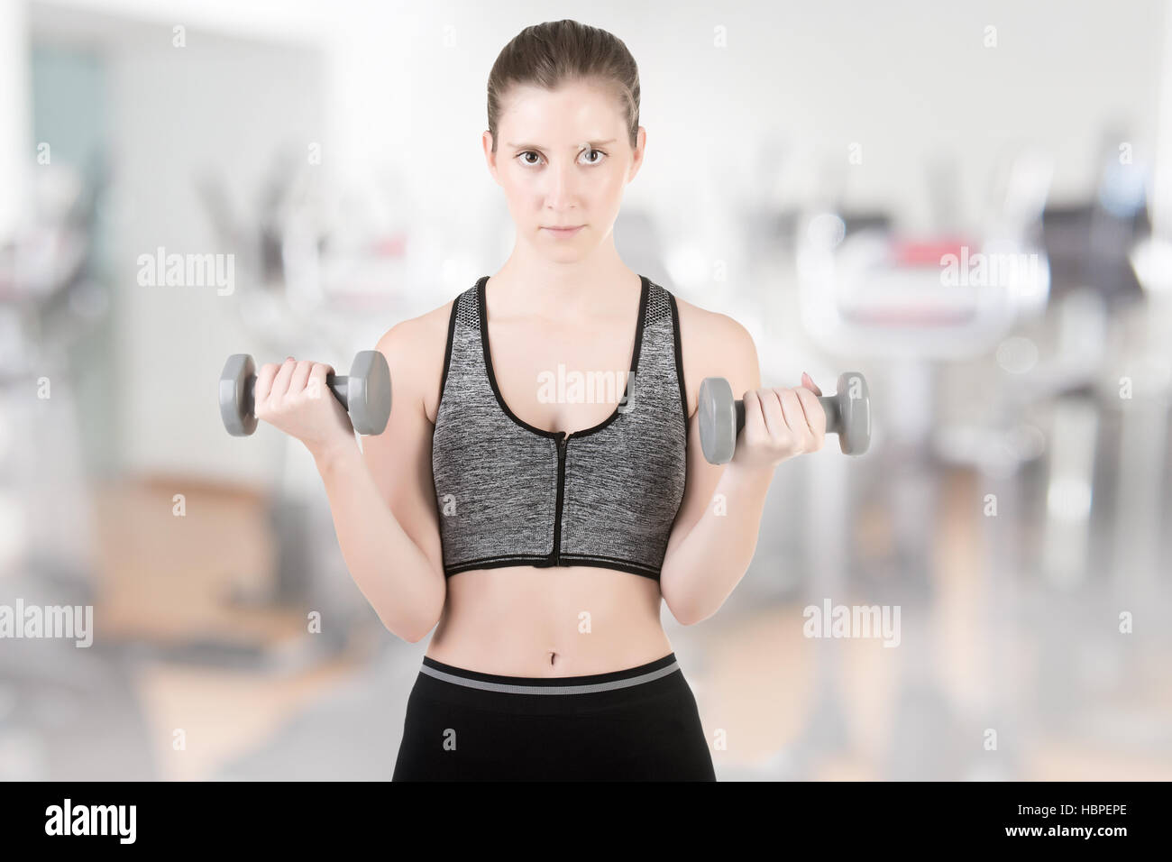 Woman Working Out Stock Photo - Alamy