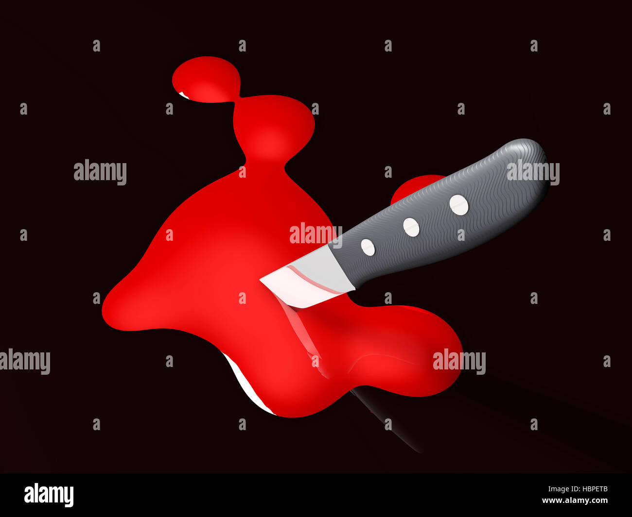 Knife blood action weapon murder hi-res stock photography and images ...