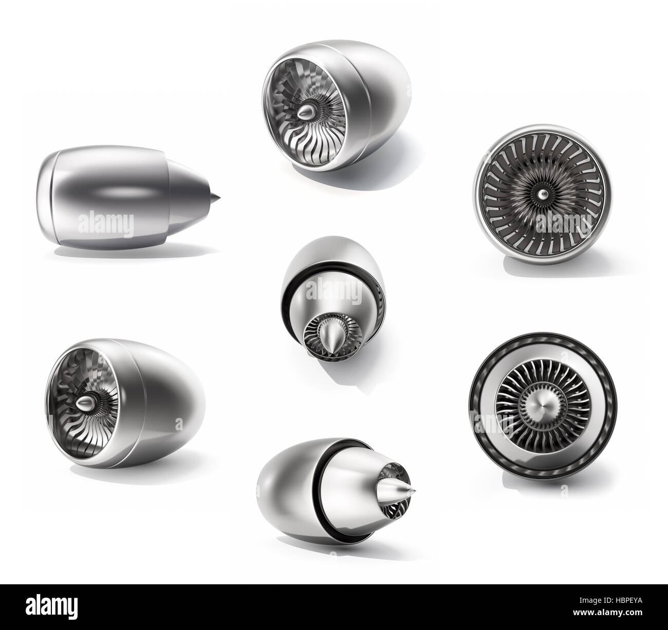 Aircraft jet engine rotation Cut Out Stock Images & Pictures - Alamy